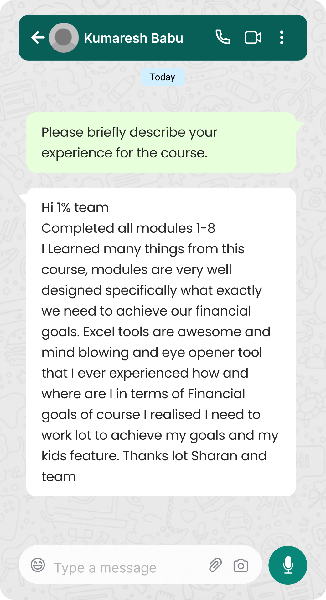 Personal Financial Planning Course | Sharan Hegde 1% Club